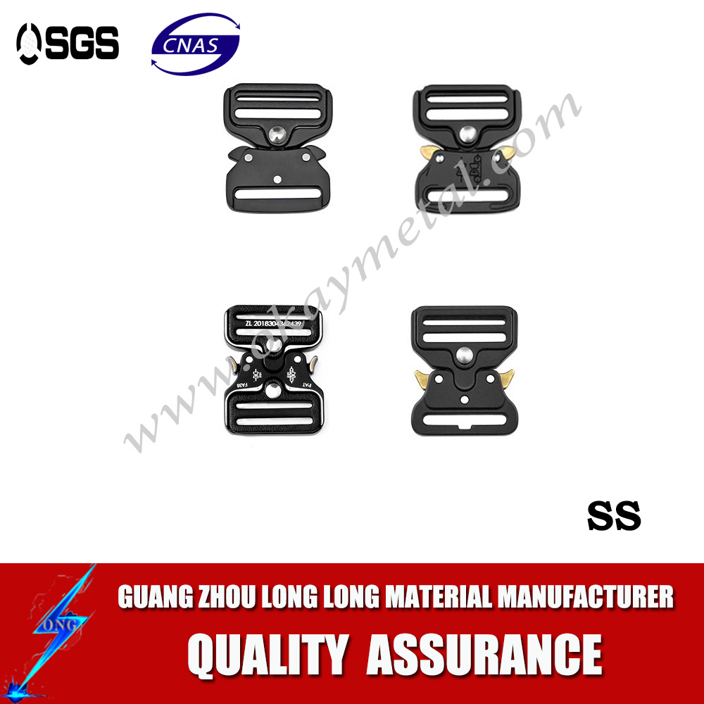 Side Release Buckles 25 mm Black Metal reversible Buckles for DIY ...